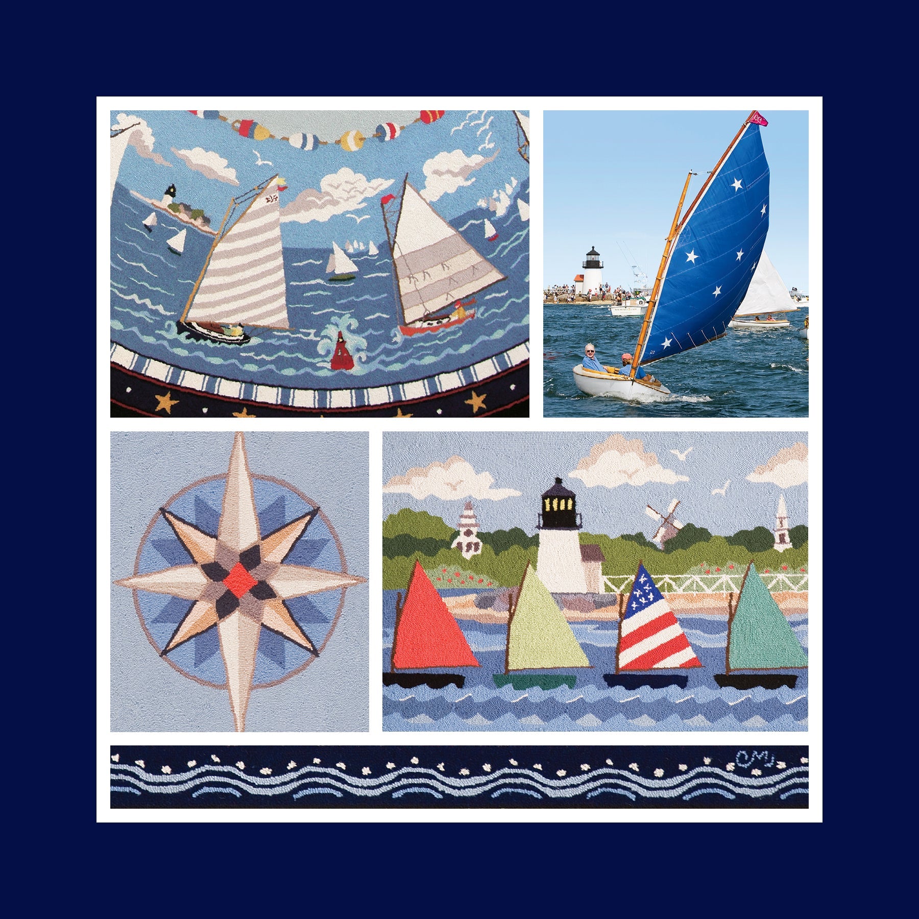 Nan Rainbow Fleet 7x9 - Claire Murray Design