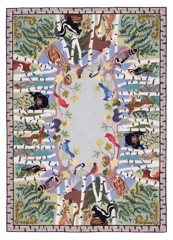 Claire Murray Maine Woods Rug – Hand-Hooked Nature-Inspired Area Rug